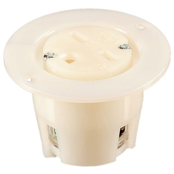 NEMA 5-20R Flanged Recessed Straight Blade 250V 15A Receptacle – Green ...