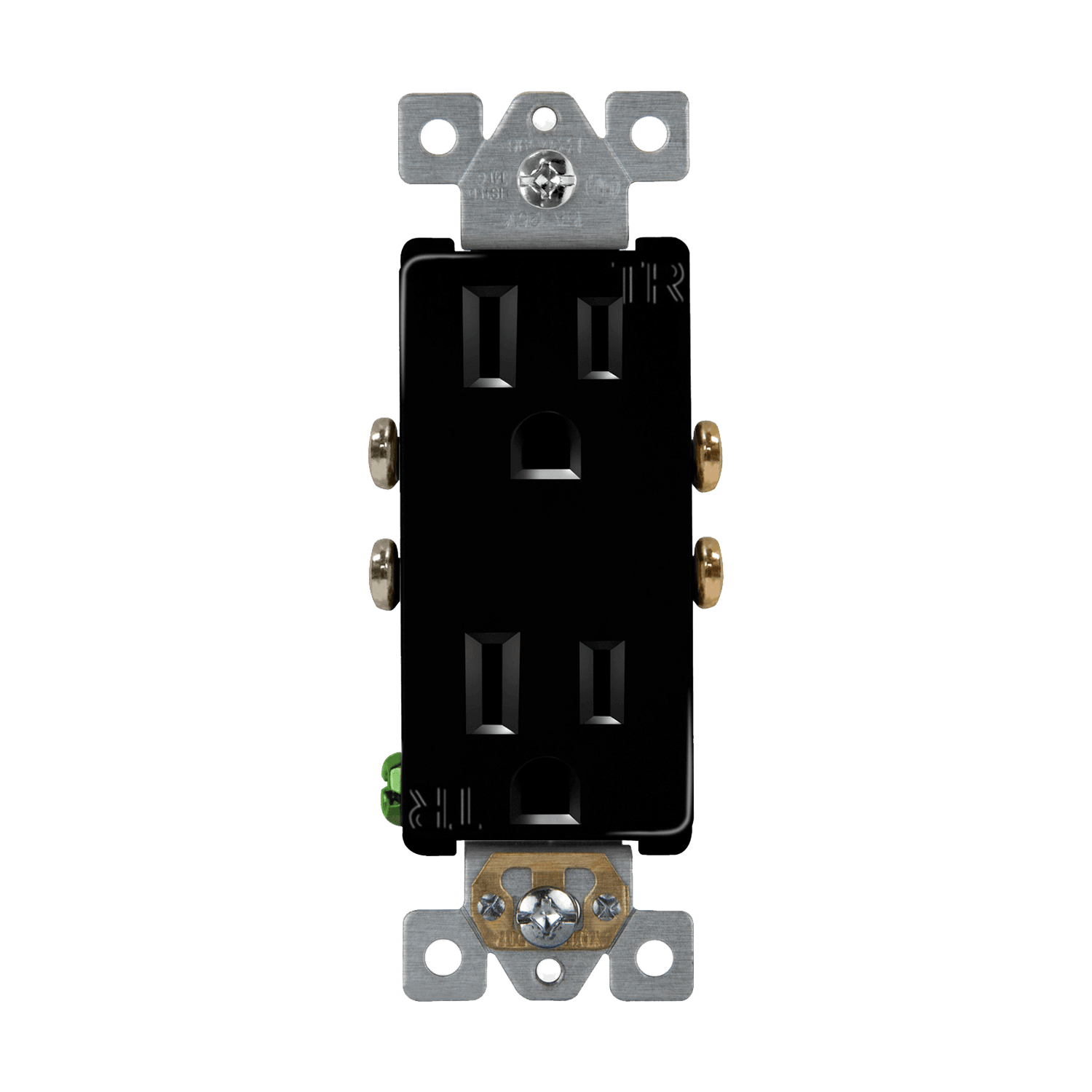 15A Tamper Resistant Push In and Side Wired 5-15R Decorator Receptacle ...