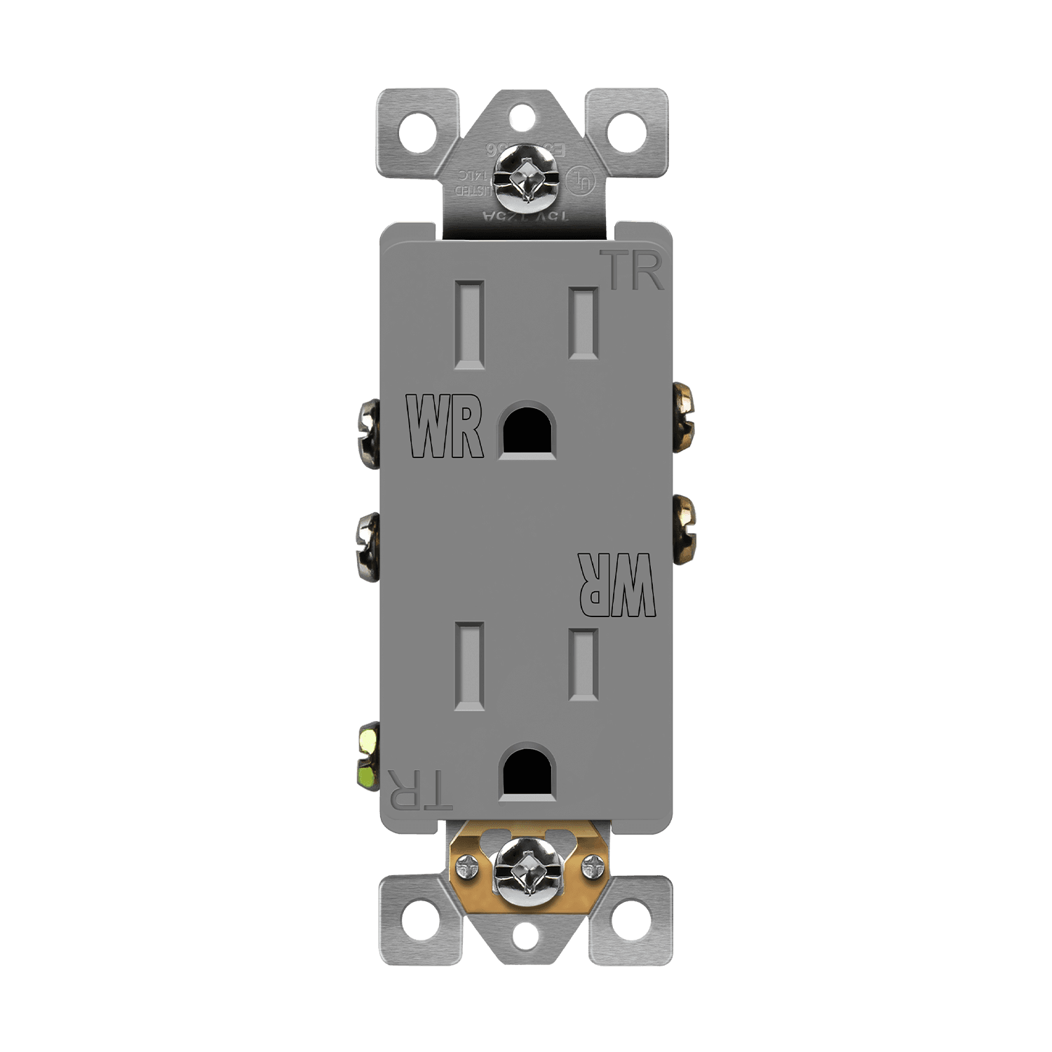 15A Tamper and Water Resistant Push In and Side Wired 5-15R Decorator ...