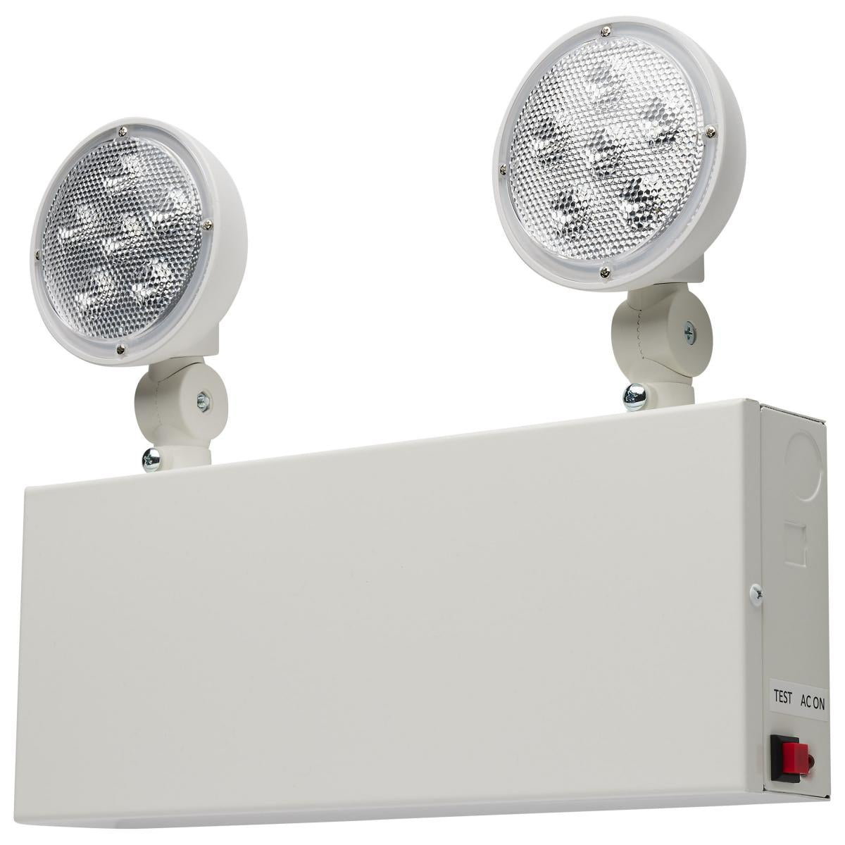 2 Head Adjustable Battery Backup NYC Approved LED Emergency Light Fixt ...