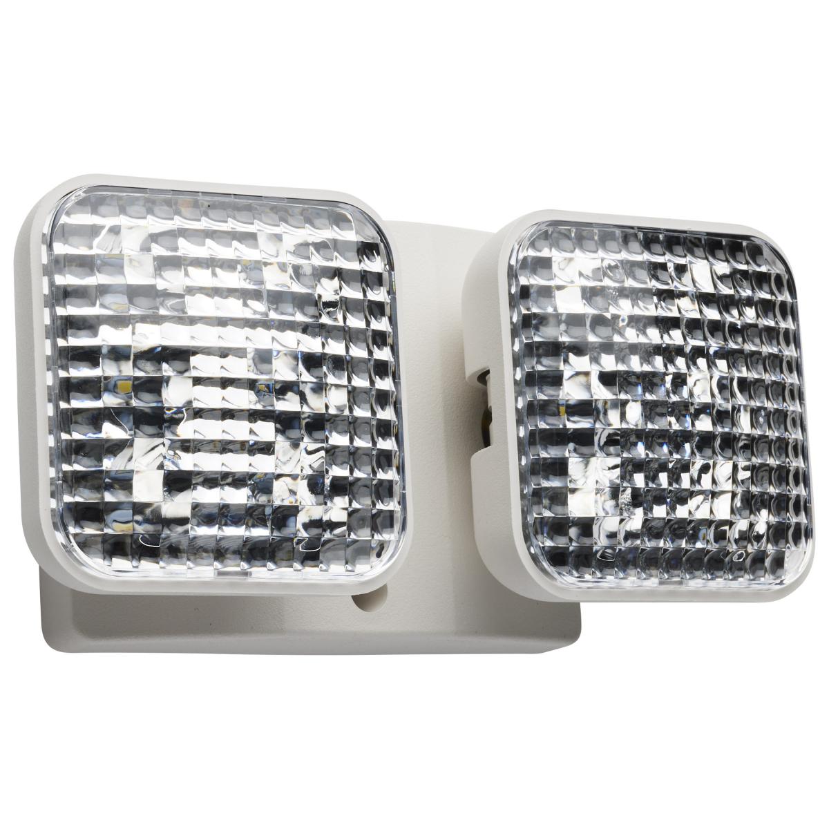 2 Head Double Remote Capable LED Square Emergency Light Fixture – Green ...