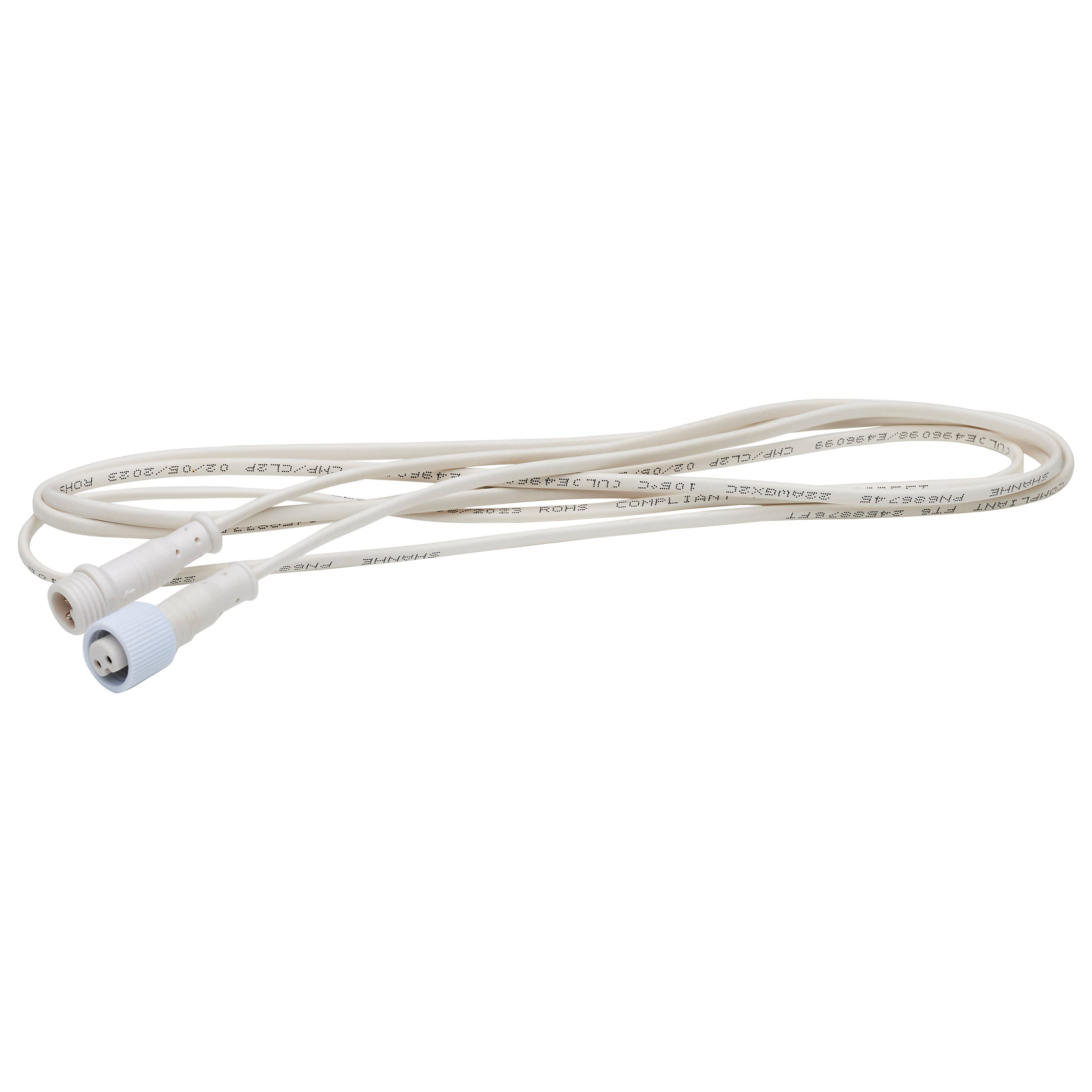 6 Foot 2-Pin Remote Driver to Fixture White Extension Cable – Green ...