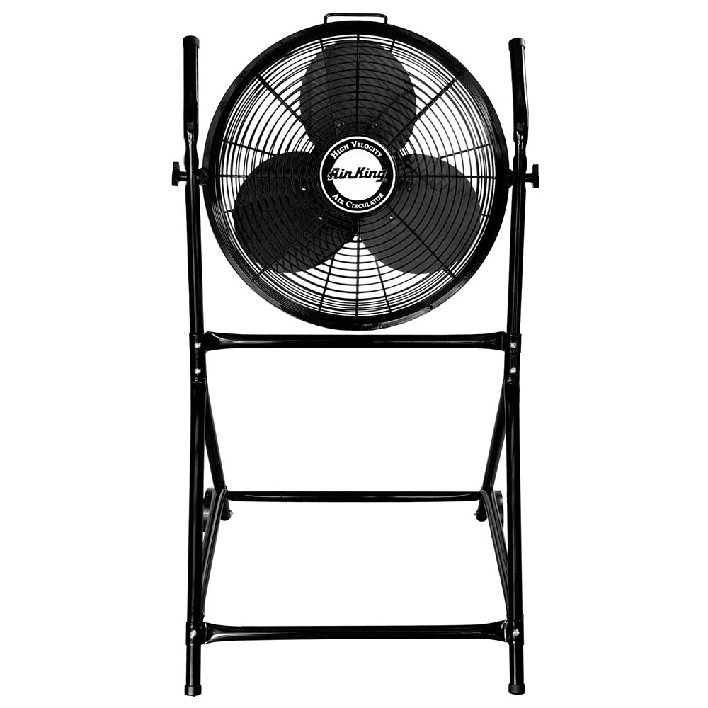 18 Inch Industrial Roll About Stand with Pivoting Fan – Green ...