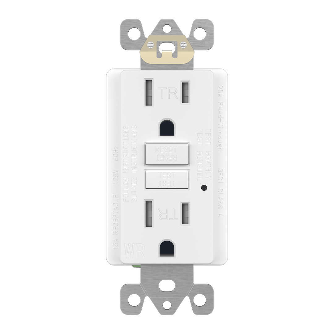 Self grounding outlet store