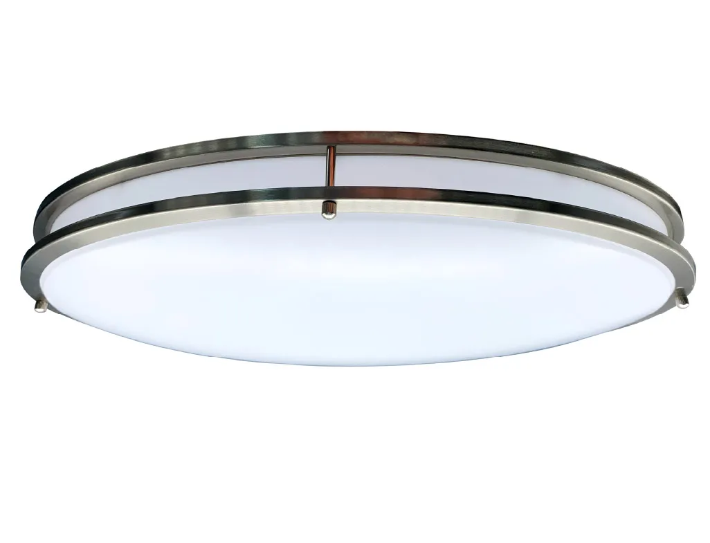 32 Inch 50 Watt 120V LED Flushmount Oval Double Ring Fixture 2700K/300 ...