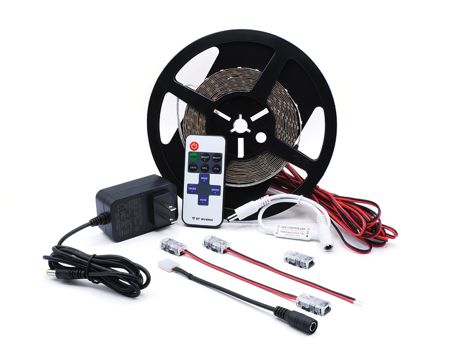 2 Watt 24VDC 16 Foot or 5 Meters LTR-E Series LED Tape Light Kit ...