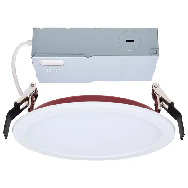 6 Inch 13 Watt LED 120V Flat Lens Fire Rated Downlight 2700K/3000K/350 ...