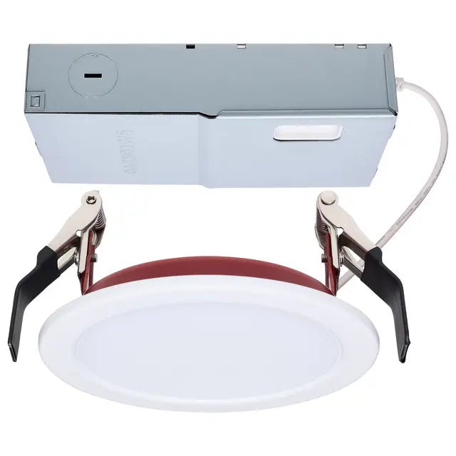 4 Inch 10 Watt LED 120-277V Flat Lens Fire Rated Downlight 2700K/3000K ...