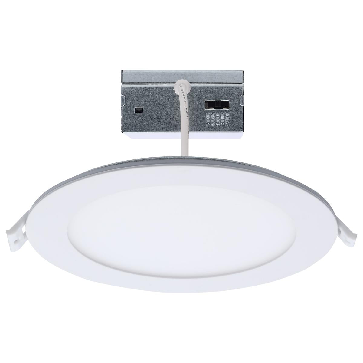 6 Inch 12 Watt Round 120V LED Direct Wire Selectable Night Light Downl ...