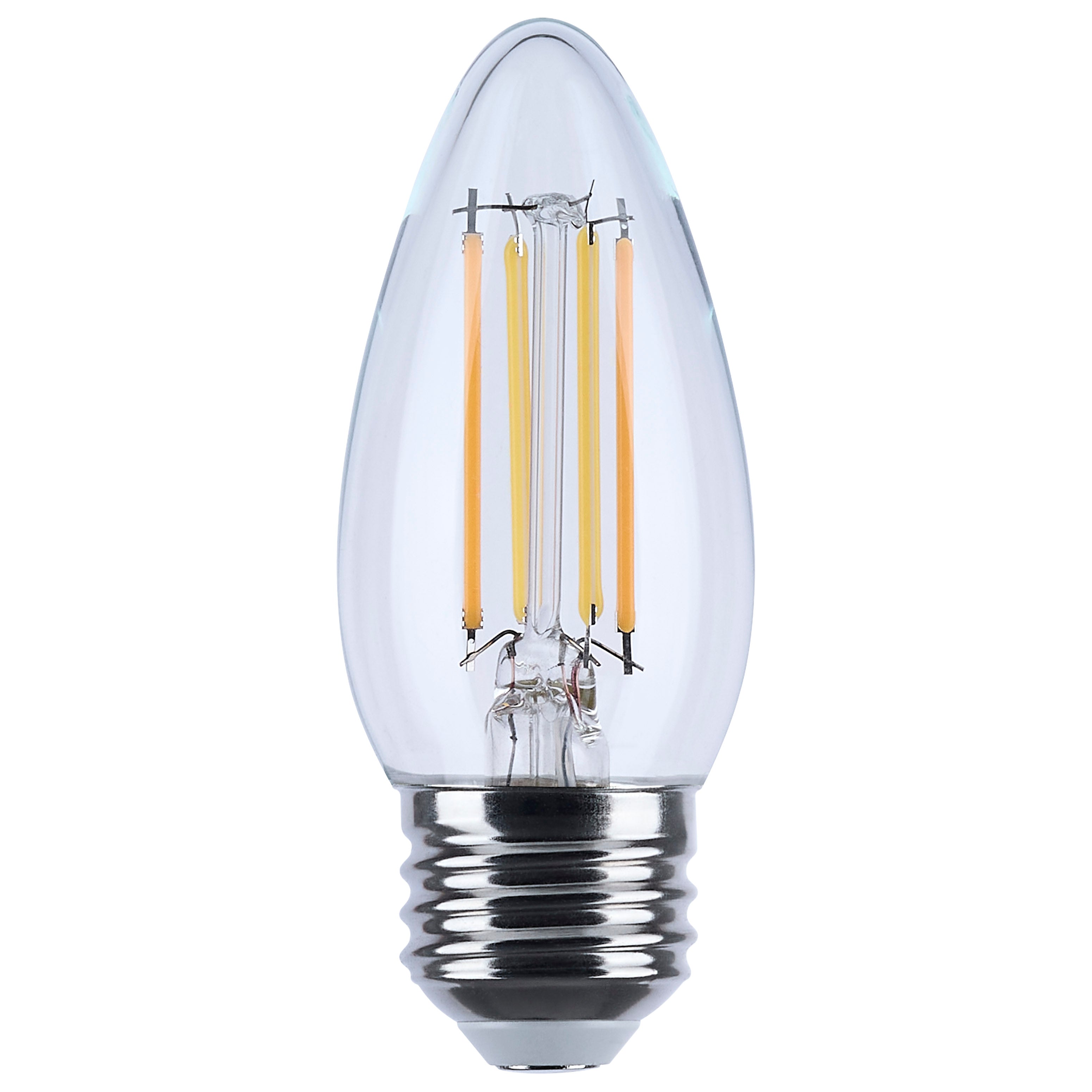 4.5 Watt Enclosed Fixture Rated 120V B11 E26 Clear Light Bulb Warm Dim ...