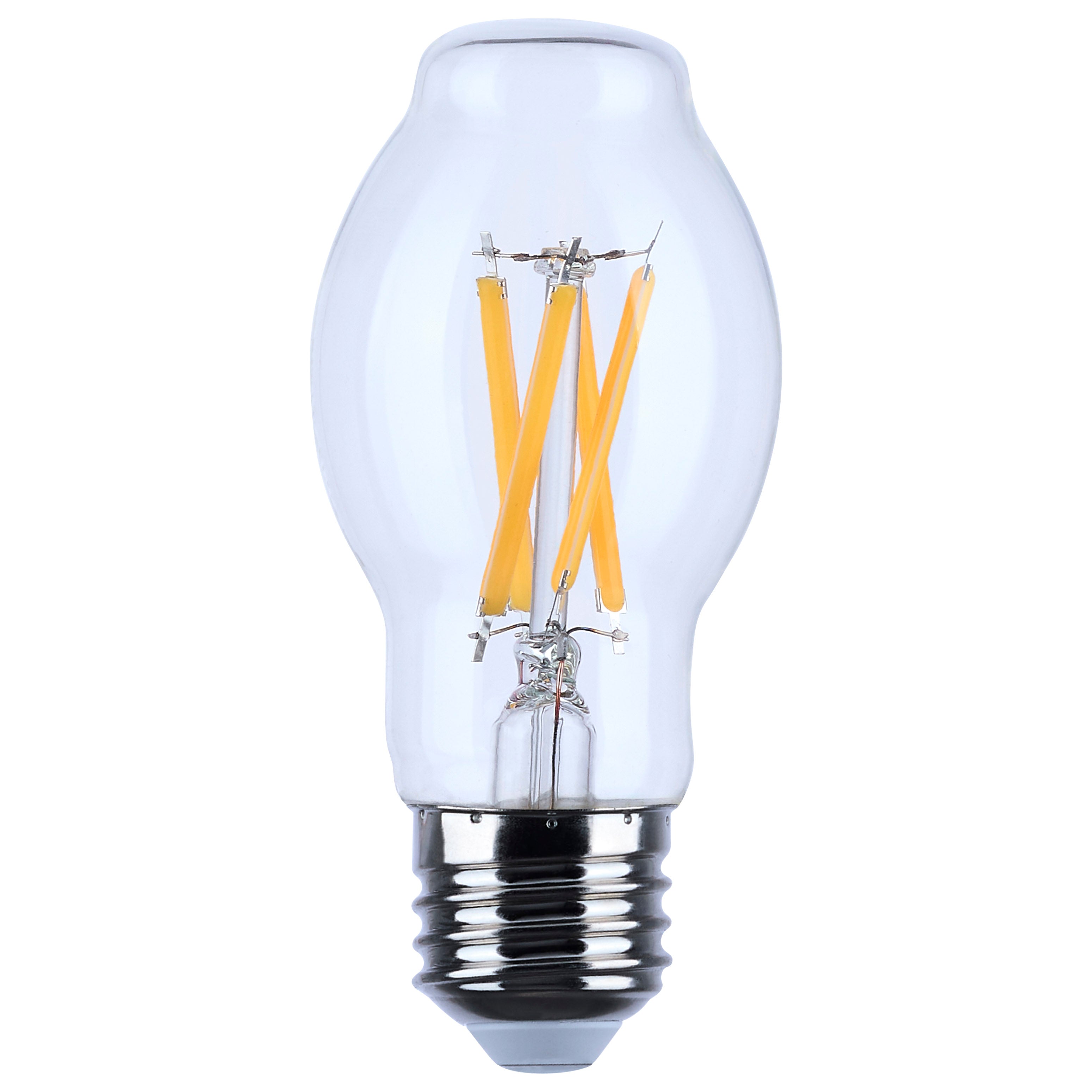 8 Watt Clear Dimmable BT15 E26 Medium Base LED Filament Light Bulb ...