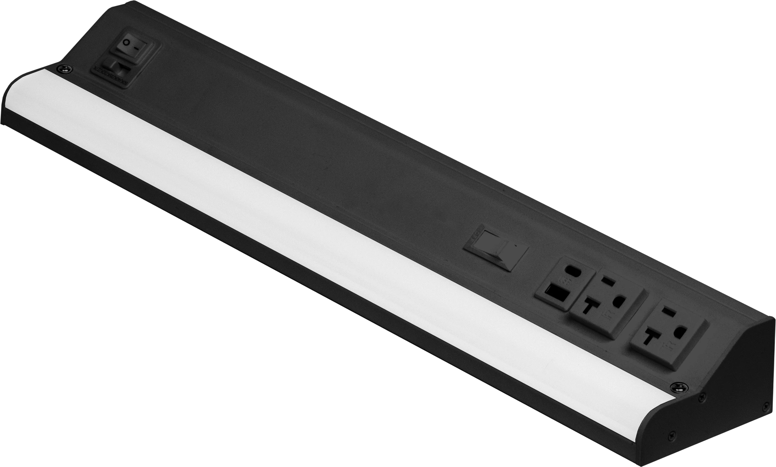 18 Inch 12 Watt LED Under Cabinet Light With Receptacles and USB Ports ...