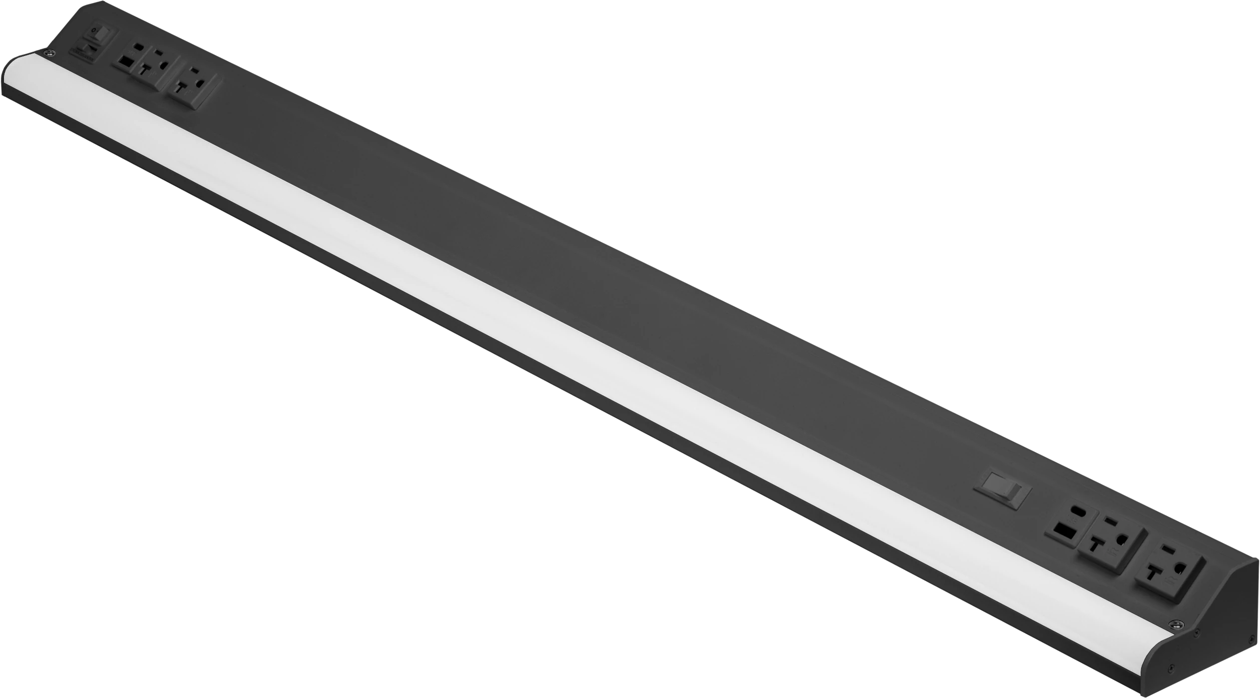 40 Inch 25 Watt LED Under Cabinet Light With Receptacles and USB Ports ...