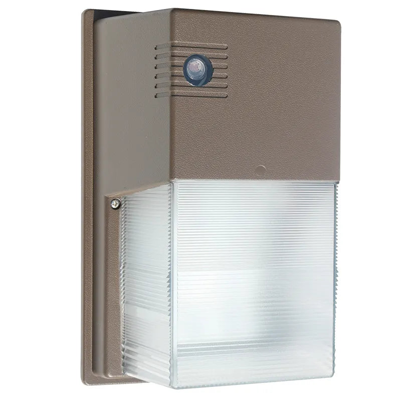 20 Watt 120-277V LED Non-Cutoff Bronze Wall Pack With 120V Photocell ...