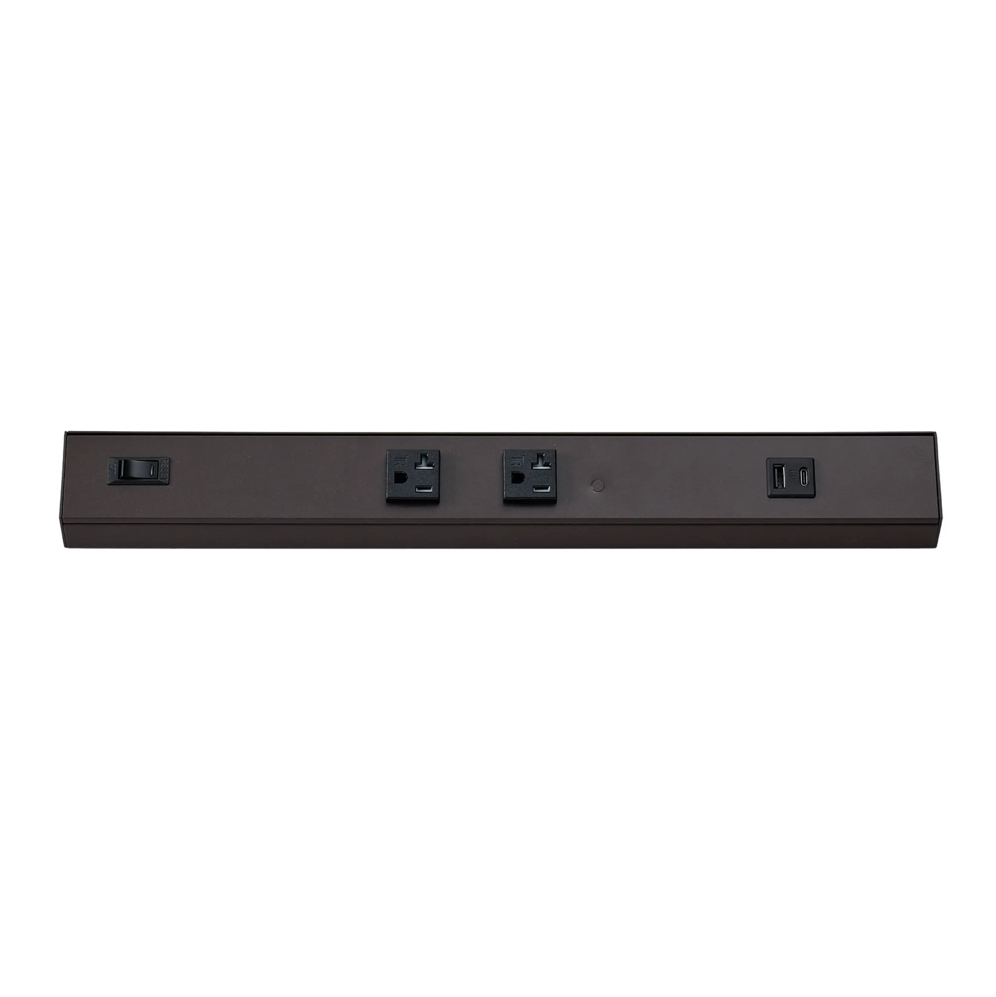 18 Inch Angled Power Strip With Receptacles and USB Ports – Green ...