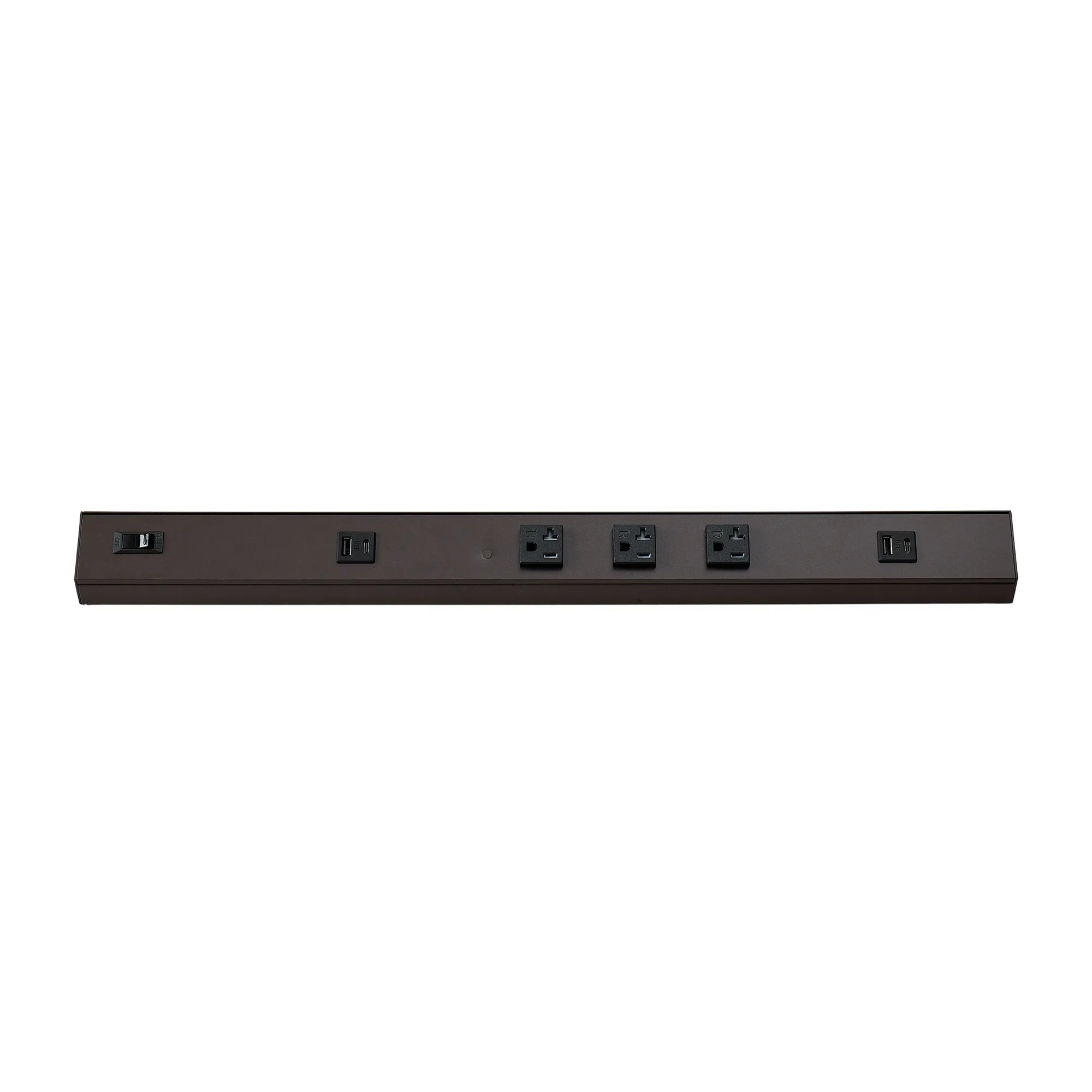 24 Inch Angled Power Strip With Receptacles and USB Ports – Green ...
