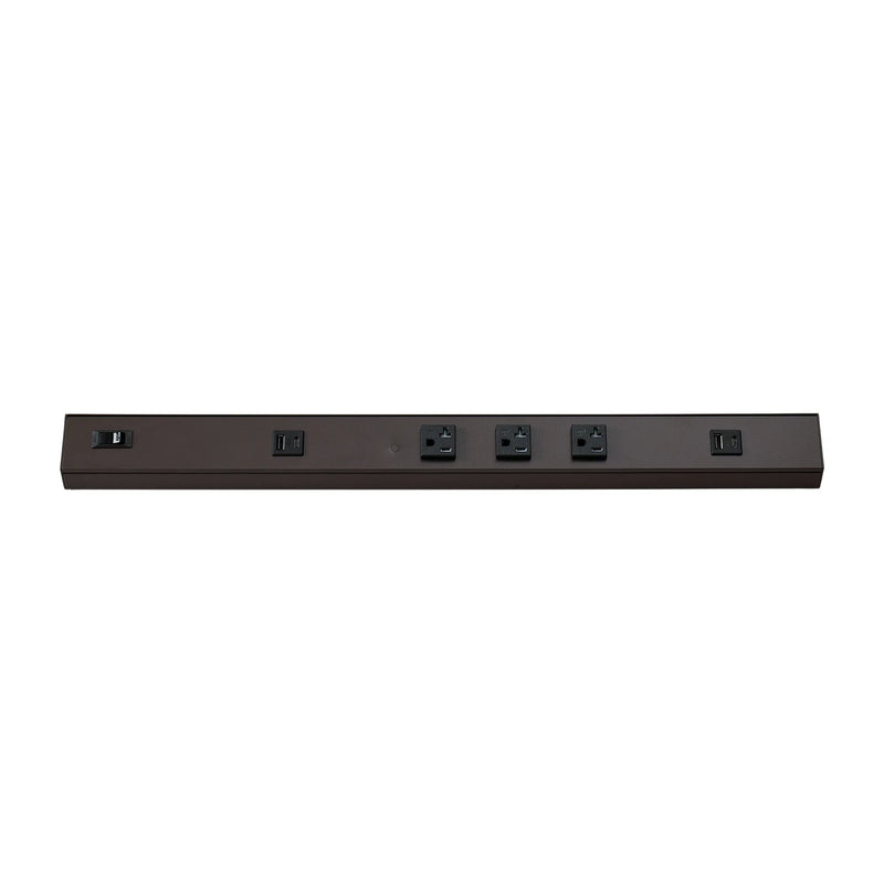 24 Inch Angled Power Strip With Receptacles and USB Ports – Green ...