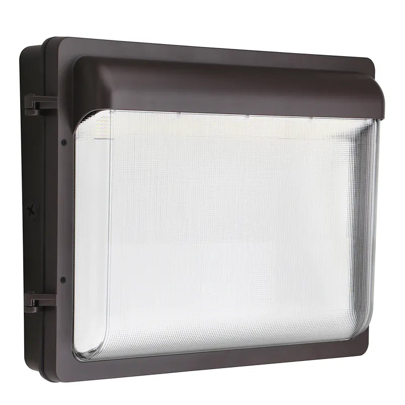 80/100/120 Watt LED Large Flat Wall Pack With Photocell 3000K/4000K/50 ...