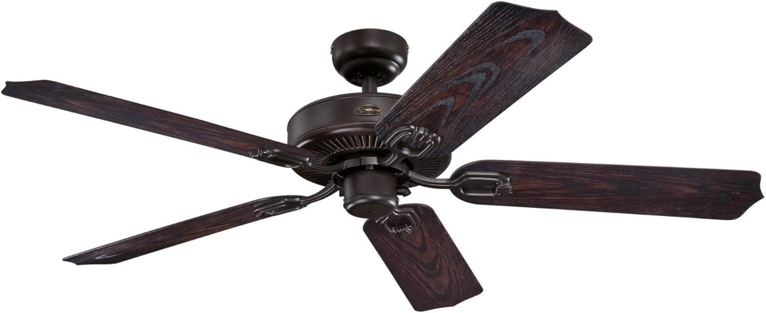 Deacon 52 Inch Five Blade Indoor/Outdoor Ceiling Fan Oil Rubbed Bronze ...