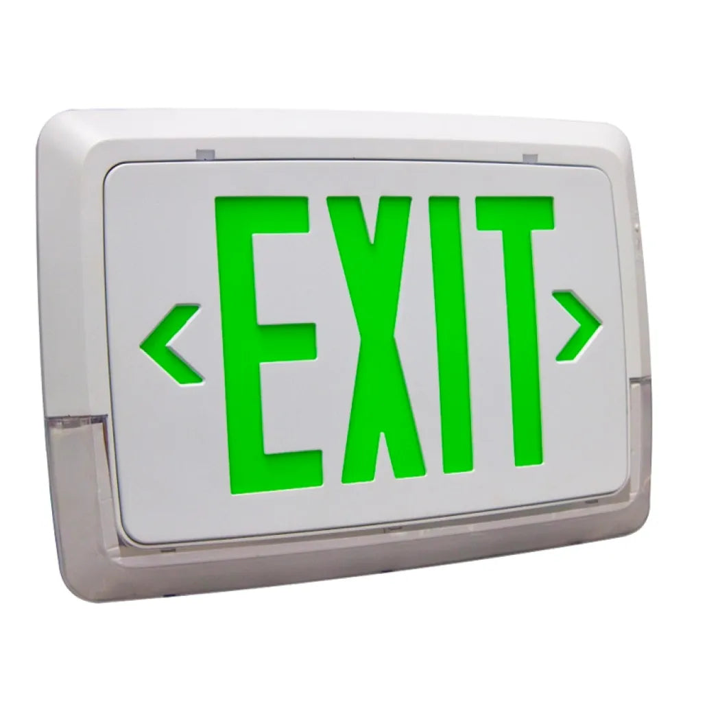 Emergence White Low Profile LED Light Strip Exit and Emergency Sign ...