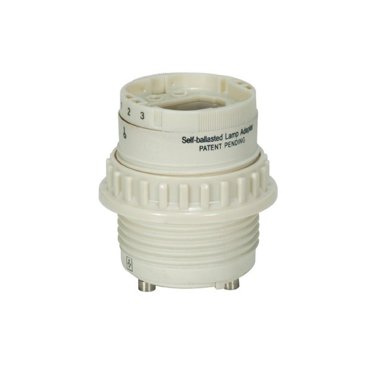 18 Watt GU24 to 4 Pin PL Phenolic W/Uno Ring 120V 0.20A Self-Ballasted ...