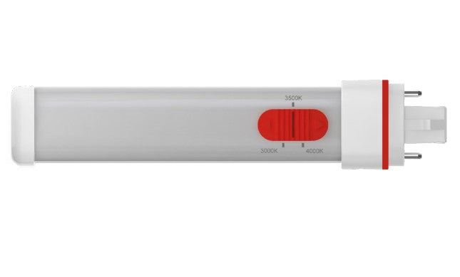 9.5 Watt 4-Pin Compact Color Selectable LED Horizontal PL Lamp 3000/35 ...