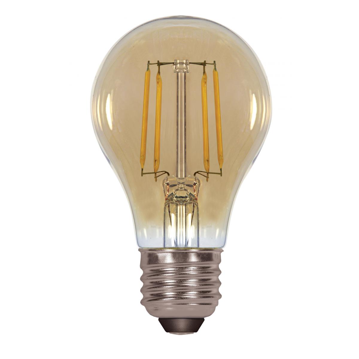 4.5 Watt Amber LED A19 Filament Bulb 380 Lumens – Green Electrical Supply
