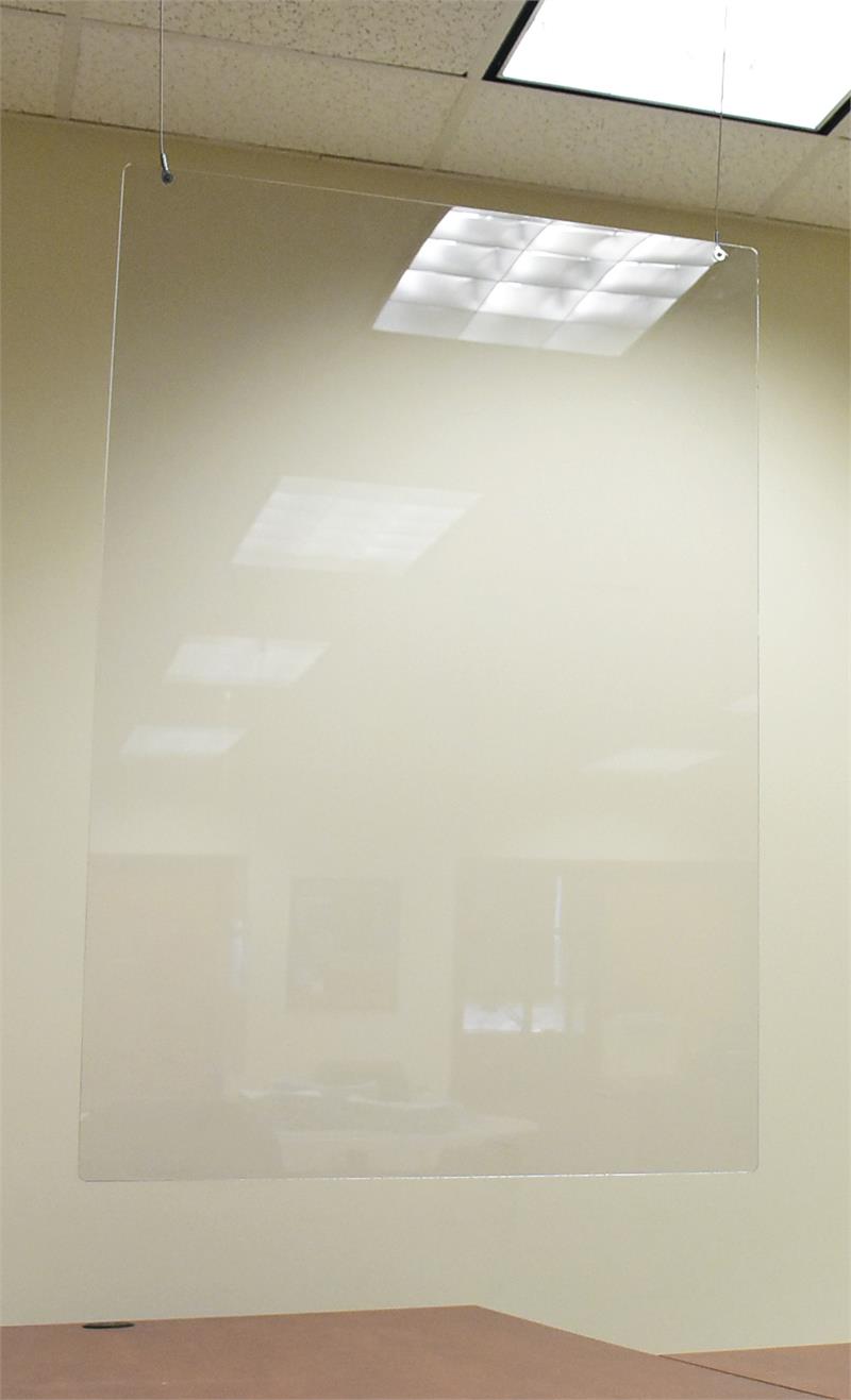 Sneeze Guard Kit with 24 Inch Wide x 36 Inch High Lexan Protective Shi ...